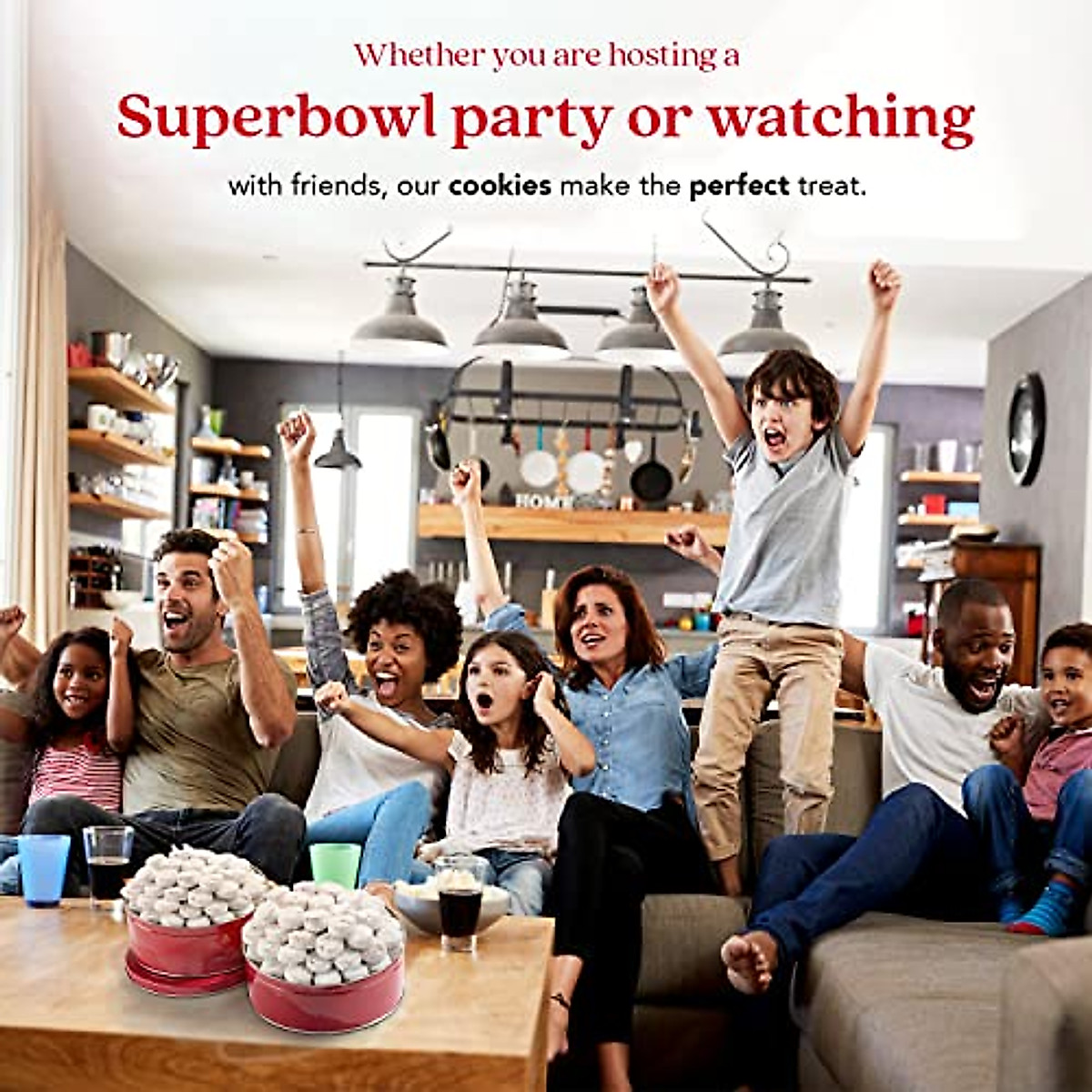 David's Cookies Gourmet Butter Pecan Meltaway with Crunchy Pecans and Powdered Sugar, All-Natural Ingredients, Kosher, Ideal Present for Special Occasions, 32 Fl Oz, Pack of 2