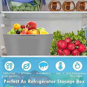 Silicone Slow Cooker Liner fit 6 QT Oval Slow Cooker，Reusable & Leakproof Dishwasher Safe Crock-Pot Liner for 6-7 Quart Crock Pot (2 PCS-Grey [Fit 6 QT])