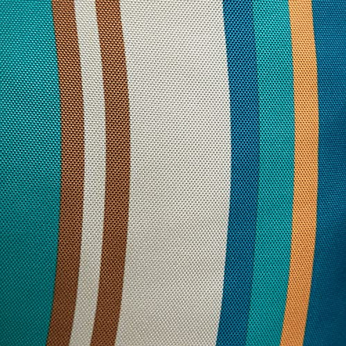 Classic Accessories Water-Resistant Square Patio Seat Cushions, 19 x 19 x 5 Inch, 2 Pack, SanteFe Stripe, Outdoor Seat Cushions