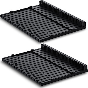 Wesiti 2 Pcs Model Pieces Shelves Stand Plastic Parts Shelf Tool Placing Rack for Model Action Figures Hobby DIY Making Accessories, Black