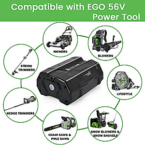 eJiasu 56V Replacement Battery 5.0 Ah for EGO Battery - for EGO Lawn Mower Battery- for EGO Leaf Blower Battery Compatible with 56 V Power Battery for Weed Trimmer Chainsaw