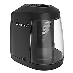 ZMOL Electric Pencil Sharpeners Battery Operated, Pencil Sharpener for Colored Pencils, Auto Stop for No.2/Colored Pencils(6-8mm),School/Classroom/Office(USB Cable Included)