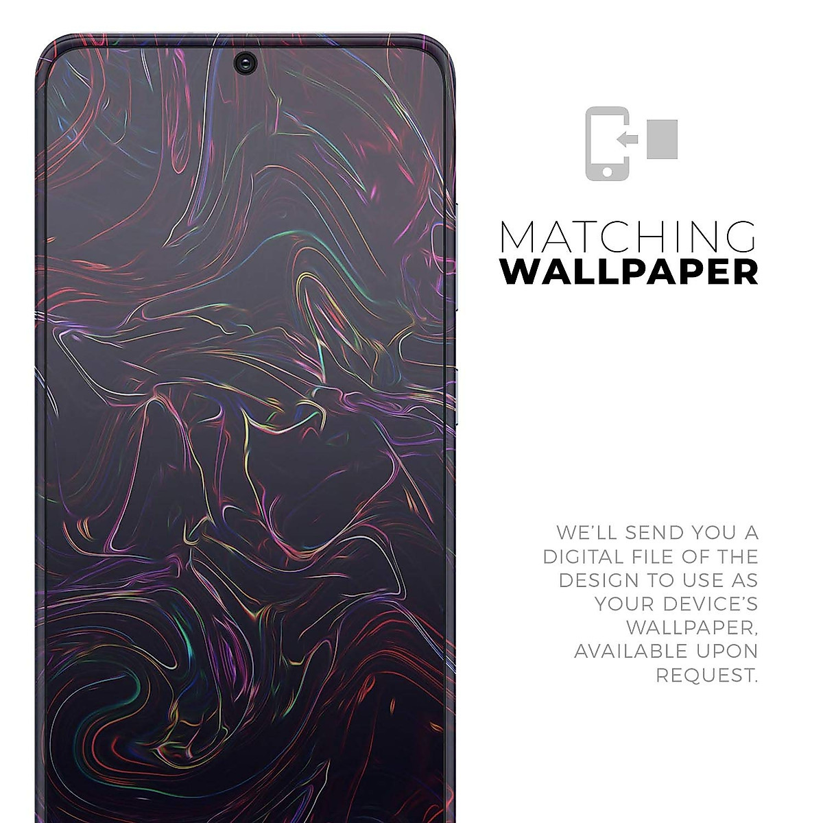 DesignSkinz Liquid Abstract Paint Remix V26 Protective Vinyl Decal Wrap Skin Cover Compatible with The Samsung Galaxy S20 (Screen Trim & Back Glass Skin)