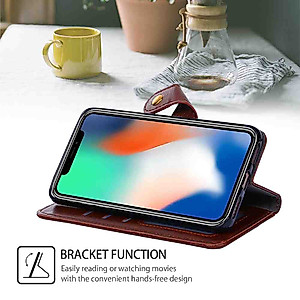 YOUKABEI MojieRy Phone Cover Zipper Wallet Folio Case for LG V20, Premium PU Leather Slim Fit Cover for LG V20, 1 Photo Frame Slot, 3 Card Slots, Dirt-Proof, Brown