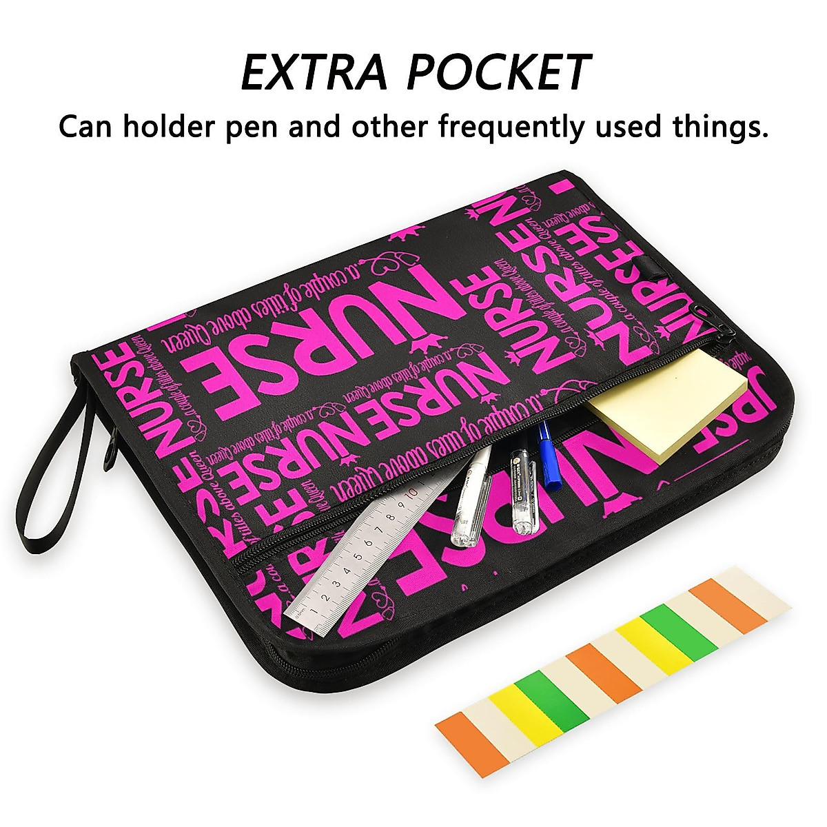 Expandable Accordion Folder Nurse-Gifts-Nursing-Student Expanding File Organizer with 13 Pockets