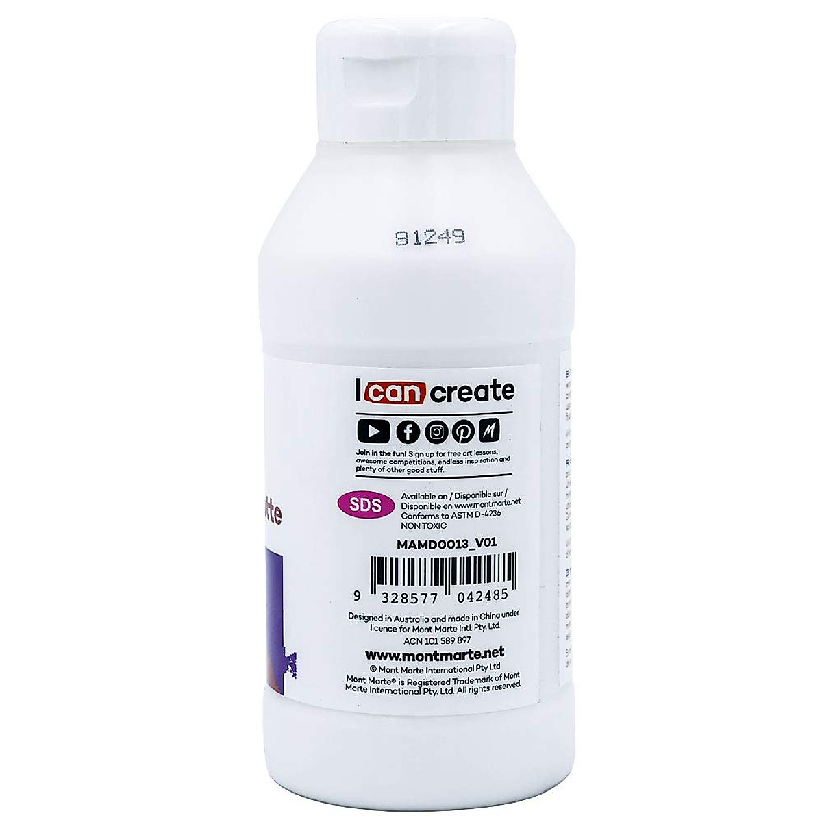 Mont Marte Acrylic Medium - Matt 250ml