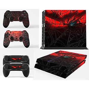 giZmoZ n gadgetZ PS4 Console Spider Skin Decal Vinal Sticker + 2 Controller Skins Set