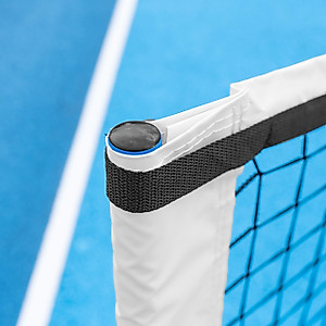 Vermont Procourt Combi Net | Net for Tennis, Badminton, Pickleball & Soccer-Tennis | Portable Badminton Set | Mini Tennis & Badminton Sets for Backyards (10ft Wide (Half Court Pickleball Only))