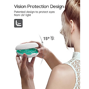 VEAMOR UVC Retainer Case Upgraded, Case Compatible for Invisalign 500mAh Battery Powered with Travel Bag, Dental Braces Case Slim with Vent Holes - White&Green