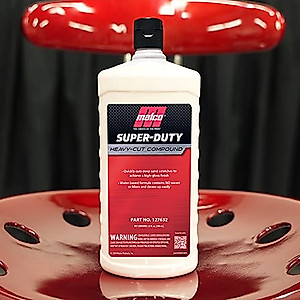 Malco Super Duty Heavy Cut Compound - Professional Cutting, Polishing and Finishing Compound / For Auto Paint Correction, Detailing and Buffing / 32 oz. (127632)