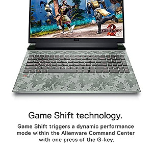 Dell G15 5520 15.6 Inch Gaming Laptop - FHD 120Hz Display, Intel Core i7-12700H, 16GB DDR5 RAM, 512GB SSD, NVIDIA RTX 3060 6GB GDDR6, Wi-Fi 6, Windows 11 - Spector Green