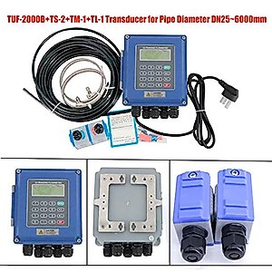 HFBTE TUF-2000B DN25~6000mm Ultrasonic Flow Meter Flowmeter with TS-2 TM-1 TL-1 3 Size Transducer
