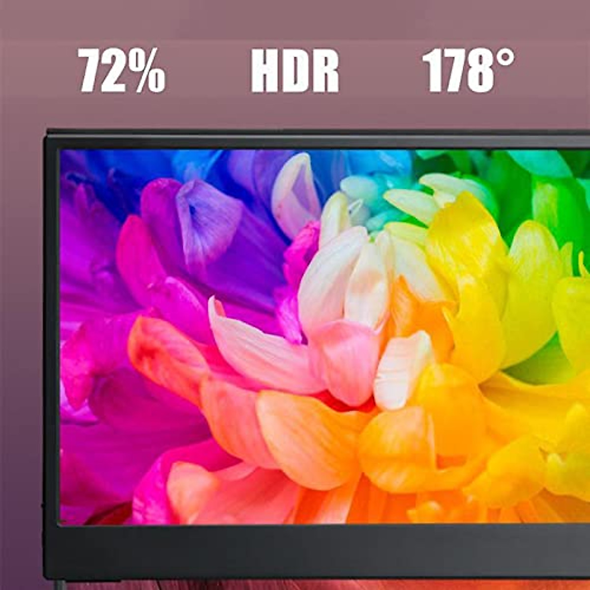 BAIYUN 13.3-inch Thin IPS High-Definition 1080P 2K Screen Mobile Phone One-line Communication Computer with The Same Screen Secondary Screen Portable Display (Size : 1920X1080)