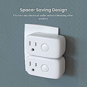 BroadLink Smart Plug, Mini Wi-Fi Timer Outlet Socket Works with Alexa/Google Home/IFTTT, No Hub Required, Remote Control Anywhere (3-Pack)