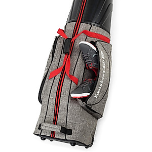 Founders Club Golf Travel Bag Travel Cover Luggage for Golf Clubs with ABS Hard Shell Top