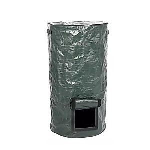 Compost Bin Leaf Trash Bag Large Capacity Waterproof PE Material Organic Compost Bag Extra-Large Heavy-Duty Garbage Can Garden Supplies Leaf Composting Bag