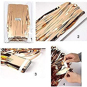 Bachelorette Party Decorations I Rose Gold Shower Curtain, Stripper Man Hanging Swirls and Banner for Birthday Decorations Wedding Engagement Bachelorette Party Supplies Bridal Shower Naughty Supply