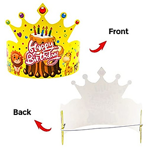 ceiba tree Birthday Crowns for Classroom Kids Bulk 30 Pcs Birthday Hats Students Birthday Party Hats Party Favors Fitted with Clasps