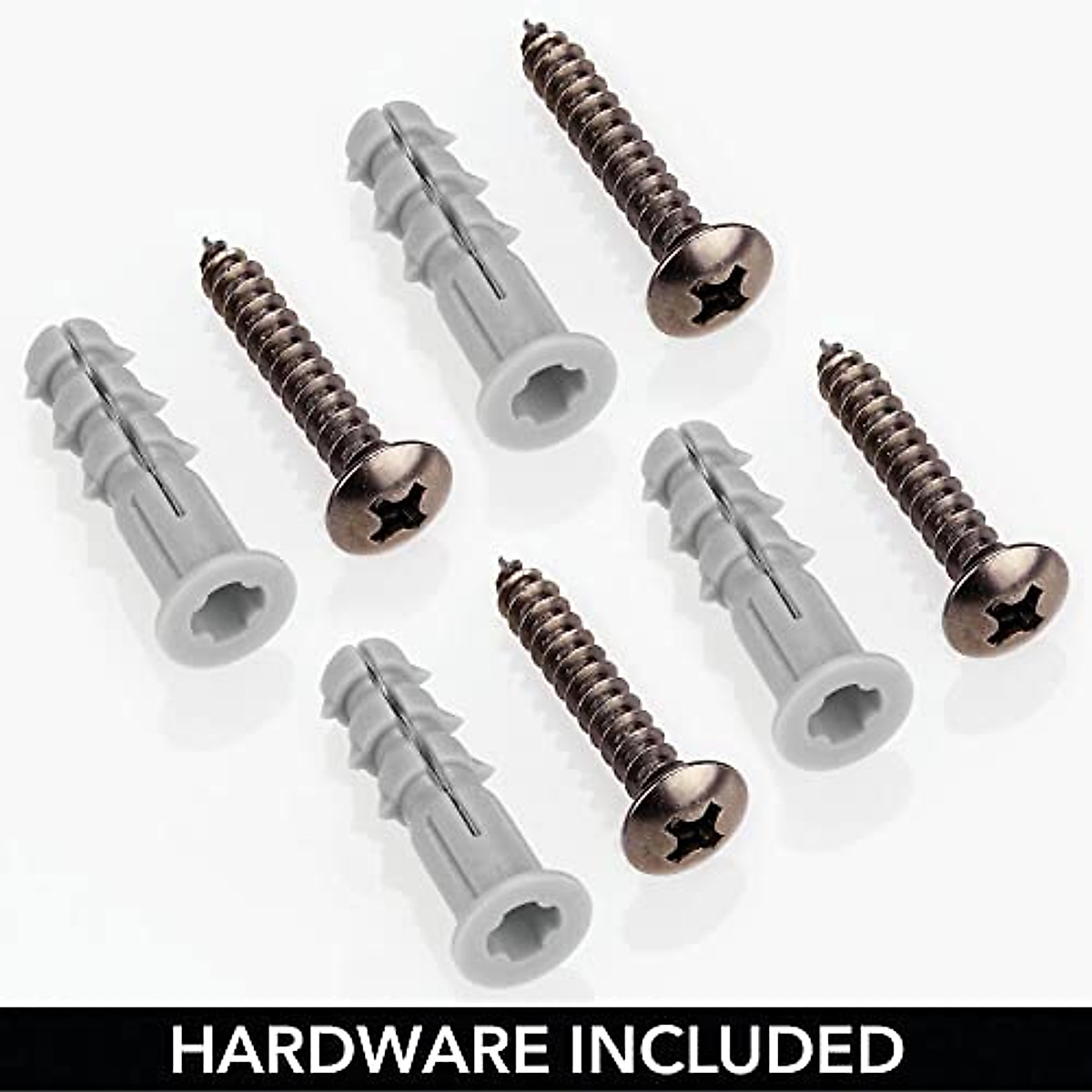 mDesign Wall Mount Metal Woven Mail Organizer Storage Basket - 2 Tiers, 6 Hooks - for Entryway, Mudroom, Hallway, Kitchen, Office - Holds Letters, Magazines, Coats, Leashes, Keys - Bronze