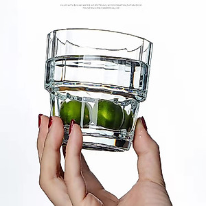 Kmi Chou 8 Oz Set of 6 Unbreakable Plastic Drinking Glasses Stemless Acrylic Glasses Drinkware Dishwasher Safe BPA Free Reusable Kids Tumblers for Water, Wine, Juice, Beer, Beverage