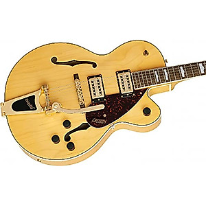 Gretsch G2410TG Streamliner Hollow Body Single-Cut with Bigsby and Gold Hardware, Laurel Fingerboard Electric Guitar (Right-Handed, Village Amber)