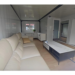 Expo Groups New Luxury 13x20ft+ Flat Roof Expandable Folding Container House Design - Prefab Foldable Home – Fully Equipped Kitchen & Bathroom + Pre-Wired (13x20ft)