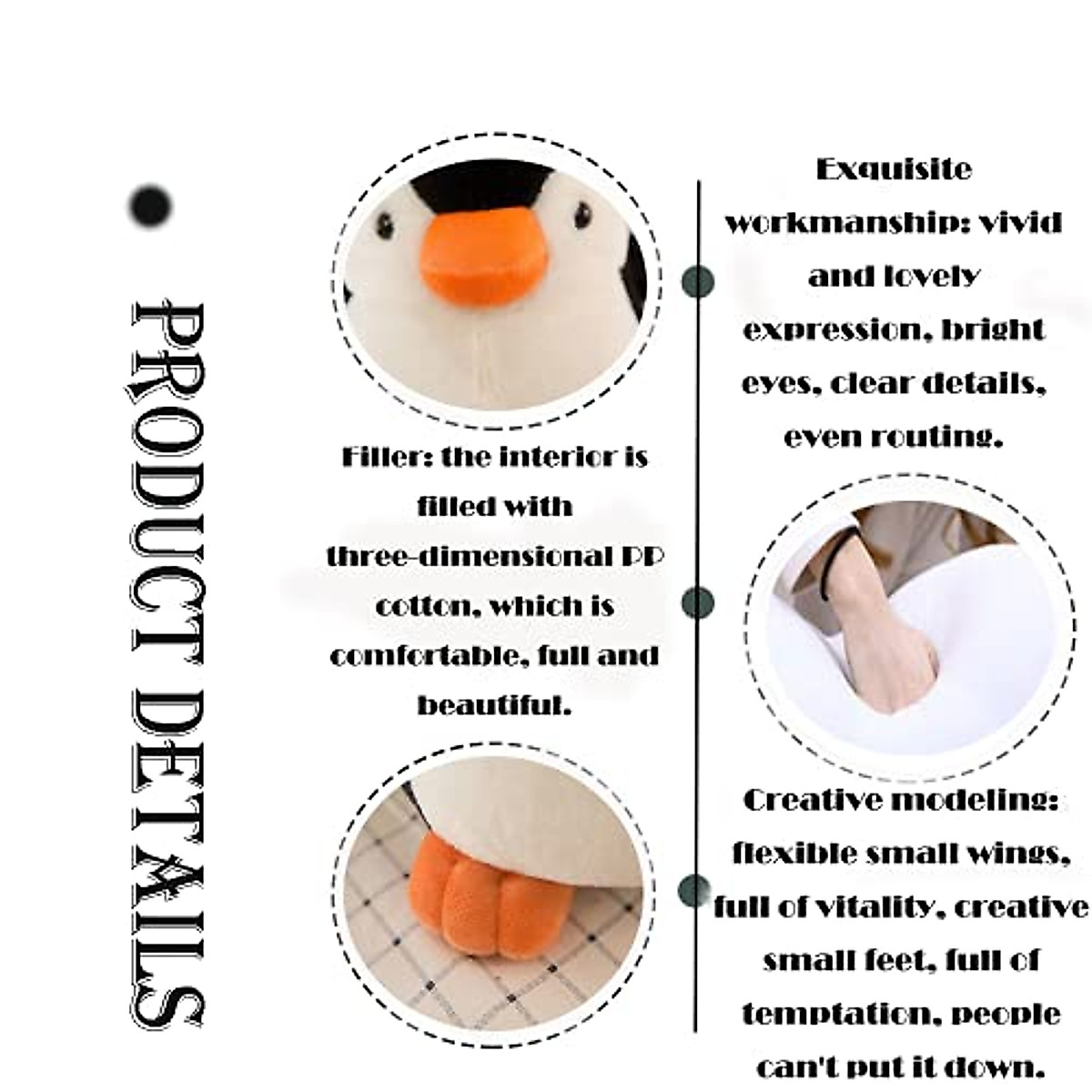 CHELEI2019 11" Stuffed Penguin Plush Hug Pillow,Baby Penguin Stuffed Animal Gifts for Kids