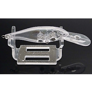 10PCS Unpainted Lure Blanks 8.53g 9.8cm with 4mm Free Fishing Eye Crankbait Baits Simulation Blank Body Clear Hard Baits Trout Salmon Minnow Lure Popper Lures Topwater Freshwater 8195