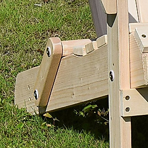 Merry Garden Foldable Wooden Adirondack Chair, Outdoor, Garden, Lawn, Deck Chair, Natural