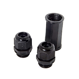 VizGiz 2 Pack Waterproof RJ45 Coupler IP68 Shielded Ethernet Connector Female to Female CAT6 CAT5E CAT5 Cable Extender Adapter for Outside Security Camera LAN Network CCTV Bullet Cam Surveillance