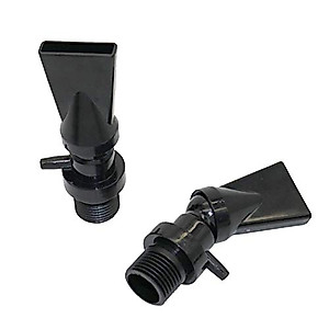 Aquarium Tank Duckbill Sprinkler with 1/2" Male Thread Fish Tank Sprinkler Adjustable Pump Water Output Nozzle 2 Pcs