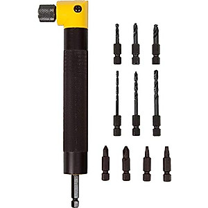 FATHER'S DAY SPECIAL Tool Gift For Men Right Angle Drill & Screwdriver Attachment Gift Tool Kit Tight Fit Hex Bit 90 Degree Angle Adapter Power Drill Accessory Driver Extension 00110