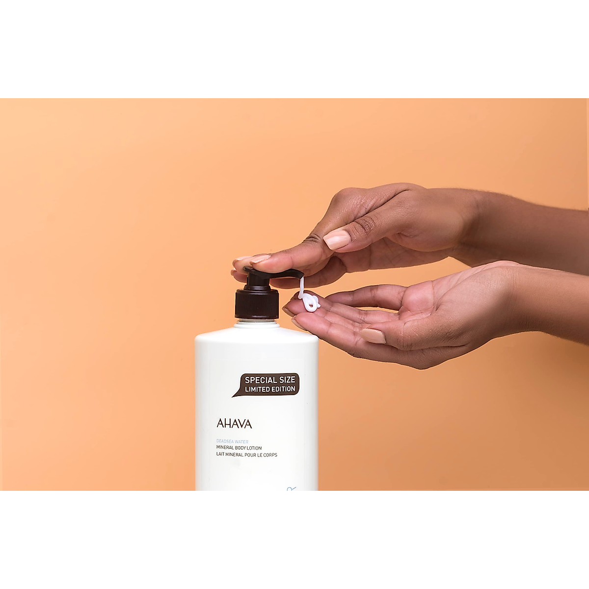 AHAVA Dead Sea Water Mineral Body Lotion - Daily Moisturizing & Hydrating Body Lotion with Osmoter, Exclusive blend of Dead Sea Minerals & Botanical Extracts, Original, 24 Fl.Oz (Packaging May Vary)