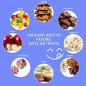 Clear Treat Bags (200 pack) - 4x6 Clear Plastic Gift Bags with 4” Twist Ties 3 Mix Colors - BPA-free Clear Candy Bags for Packaging - Thick OPP Cookie Bags for Wedding, Cakes, Pops, Gift