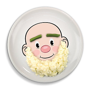 Genuine Fred MR. FOOD FACE Kids' Ceramic Dinner Plate