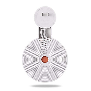 WIDEPLORE Wall Mount Holder,Update Space-Saving Design AC Outlet Mount, Perfect Cord Management for Home Mini Voice Assistant (1 Pack White)
