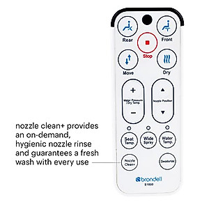 Brondell S1000-EW Swash 1000 Advanced Bidet Elongated Toilet Seat, White