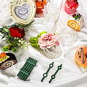 4 Pieces Elastic Pearl Wrist Bands and 15 Pairs Floral Boutonniere Magnets Corsage Brooches Magnet for Handmade Wedding Bride Boutonnieres Corsage Flower Pins Business Flowers Making Accessories