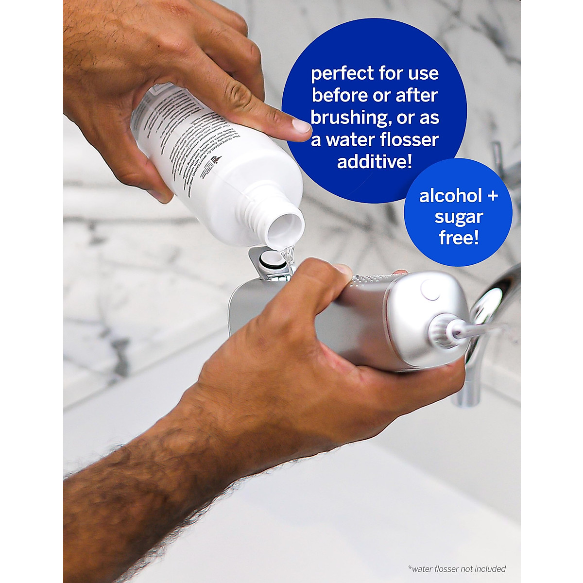 Supersmile Whitening Pre-Rinse - Clinically Formulated Pre-Brush Dental Mouthwash, Cleans and Whitens Teeth in Hard-to-Reach Places - Fresh Breath - Anti-Germicidal - Alcohol-Free (16 Fl Oz)