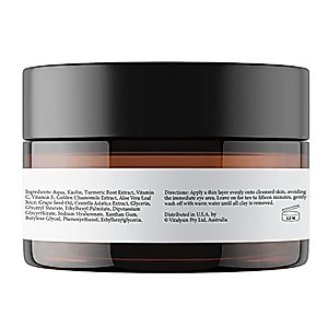 Vitalysin Turmeric Vitamin C Clay Mask with Aloe Vera and Vitamin E - Fades Dark Spots, Evens Skin Tone, Invigorates and Brightens Dull Skin