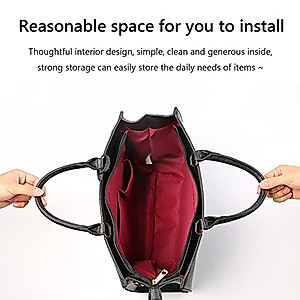 MEEEM Women Fashion Handbags Wallet Tote Bag Soft Faux Leather Tote Shoulder Bag, Big Capacity Tassel Handbag (beige)