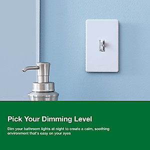 Lutron Ariadni/Toggler LED+ Dimmer | 150-Watt, Single-Pole/3-Way | AYCL-153P-WH | White