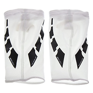 Nike Unisex's Guard Lock Elite Soccer Sleeves, White/Black/Black, S