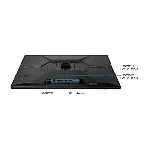 Prechen 27 Inch 165Hz Gaming Monitor IPS FHD 1920x1080 Monitor with HDMI/DP Interface, 1ms GTG, 400cd/m², AMD FreeSync, 3-Side Borderless, 99% sRGB Gaming Display