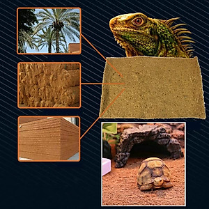 BATRC SYXYSM Natural Coconut Palm Fiber Mat Reptile Lizard Snake Chameleon Carpet Reptile Supplies Moisture-Proof Substrate (Size : 5.75 * 15.75in)