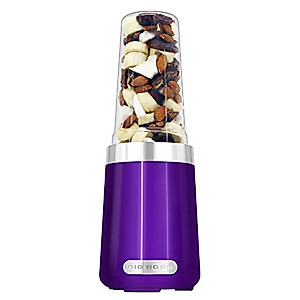 Big Boss powerful and Professional 15 Piece high speed 600 Watt personal countertop blender/Mixer - Recipe book included- Pulverizes and Liquefies fruits and vegetable – Simple and easy to use- Purple