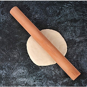 Etens Rolling Pin 18 Inch, Professional Dowel Wood Rolling Pins for Baking Pasta Pizza Pie and Cookie, Wooden Dough Roller Pin ¨C Baking Supplies Tools (Straight Style, Large 1.75 Inch Diameter)