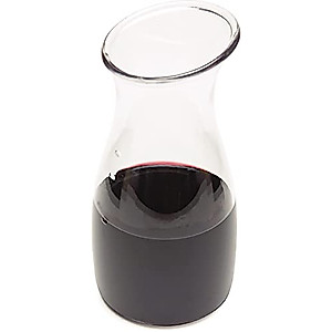 Carlisle FoodService Products 7090207 Cascata Carafe Juice Jar Beverage Decanter Only, Plastic, 1 L, Clear