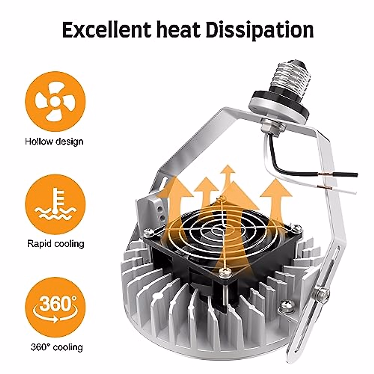 CyantSolutions 40W Light Retrofit 4000K LED Outdoor Parking Lot Retrofit Kit, Shoebox Retrofit LED Lights AC100-277V for Outdoor Tennis Court Canopy Flood Street Area Lighting Fixture