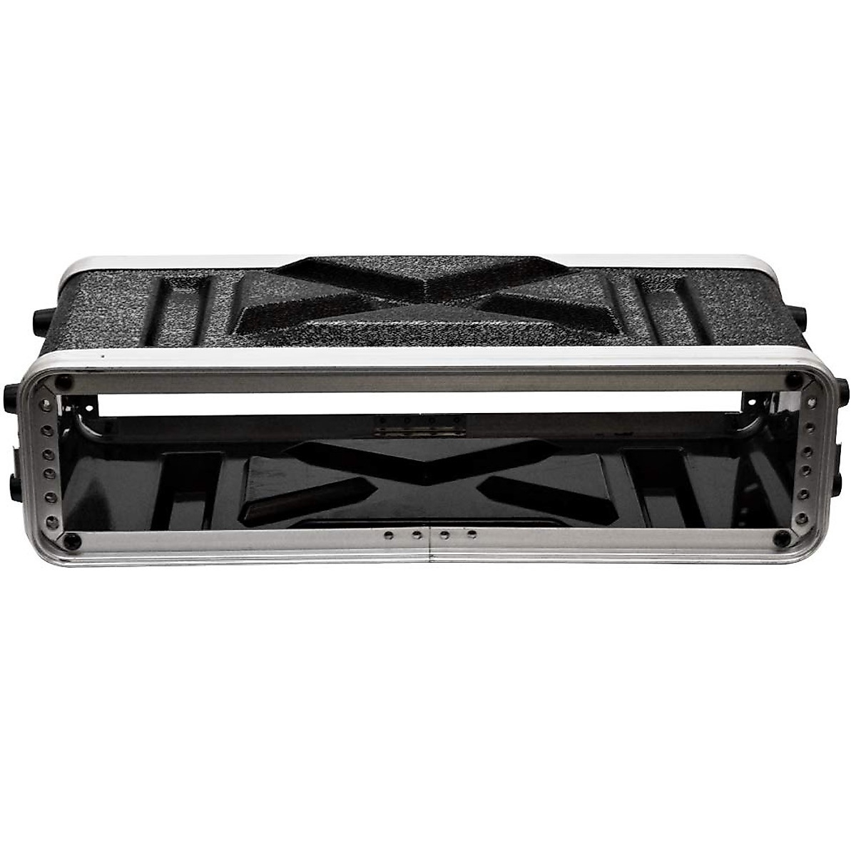 Seismic Audio - SALWR2S - Lightweight 2 Space Compact ABS Rack Case - 2U PA DJ Amp Effects Shallow Rack Case